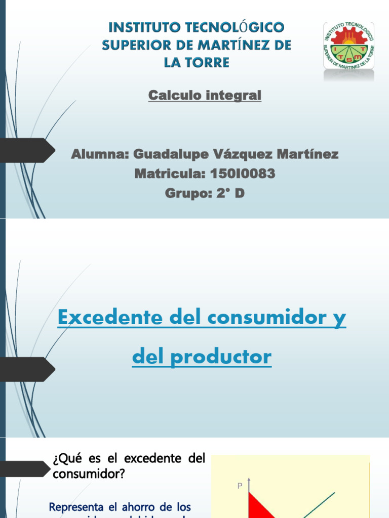 Excedente del Consumidor y Productor | PDF | Excedente económico ...