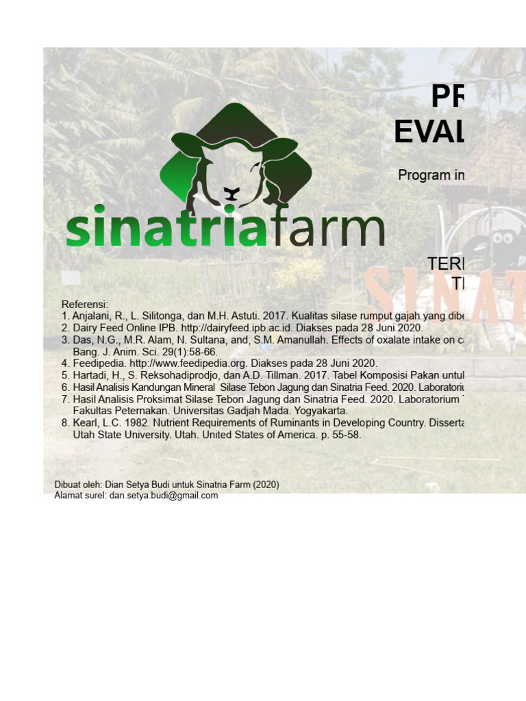 Formulasi Pakan Sinatria Feed | PDF
