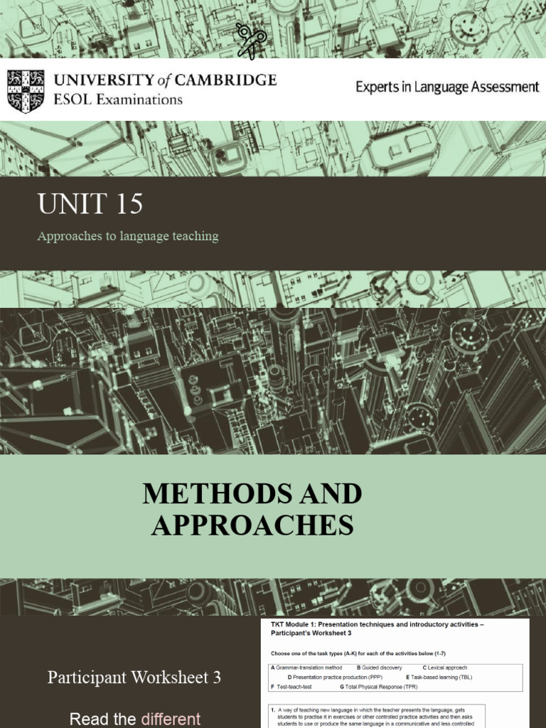 Cambridge Material - Unit 15 | PDF