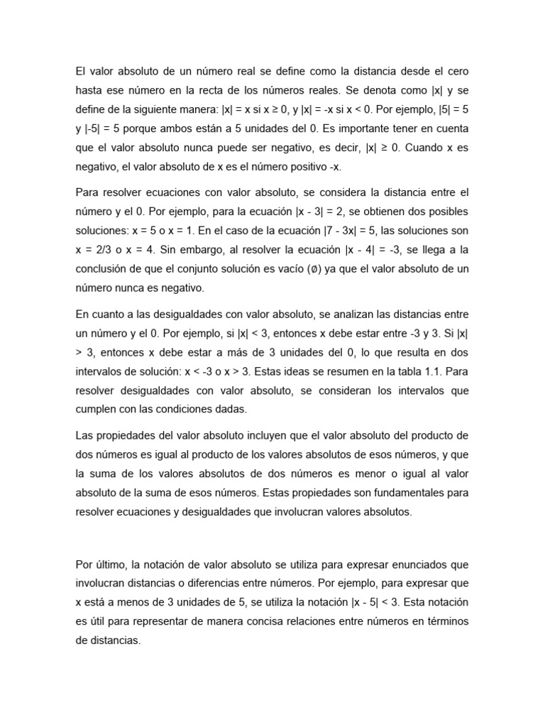 Valor Absoluto | PDF