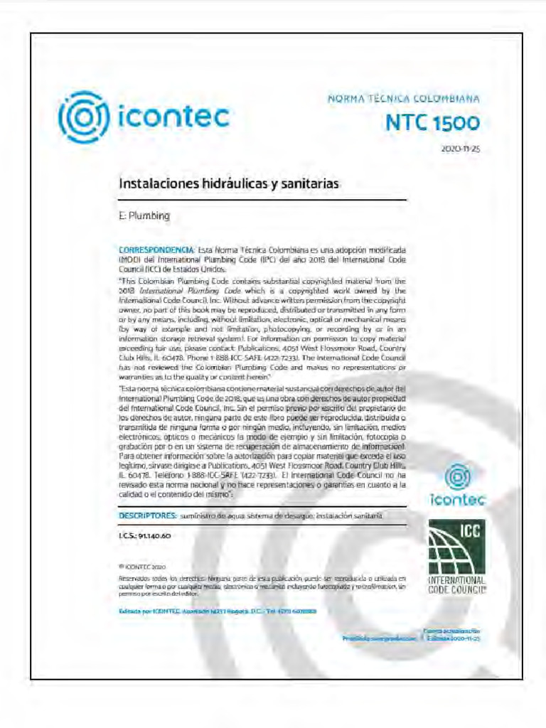 NTC 1500 - 2020 | PDF
