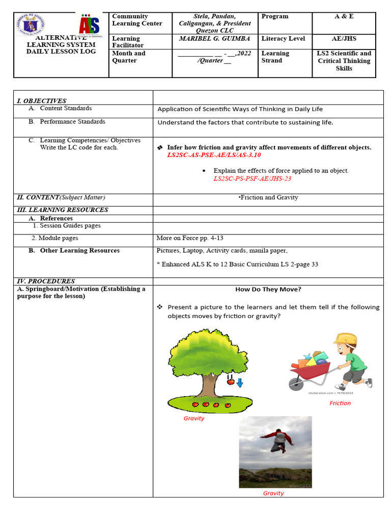 Friction and Gravity in Daily Life | PDF | Friction | Force