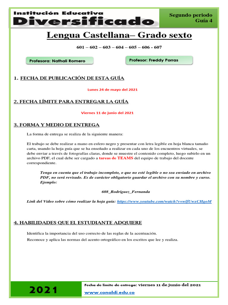 guía--4-lenguia-castellana | PDF | Lingüística | Fonética