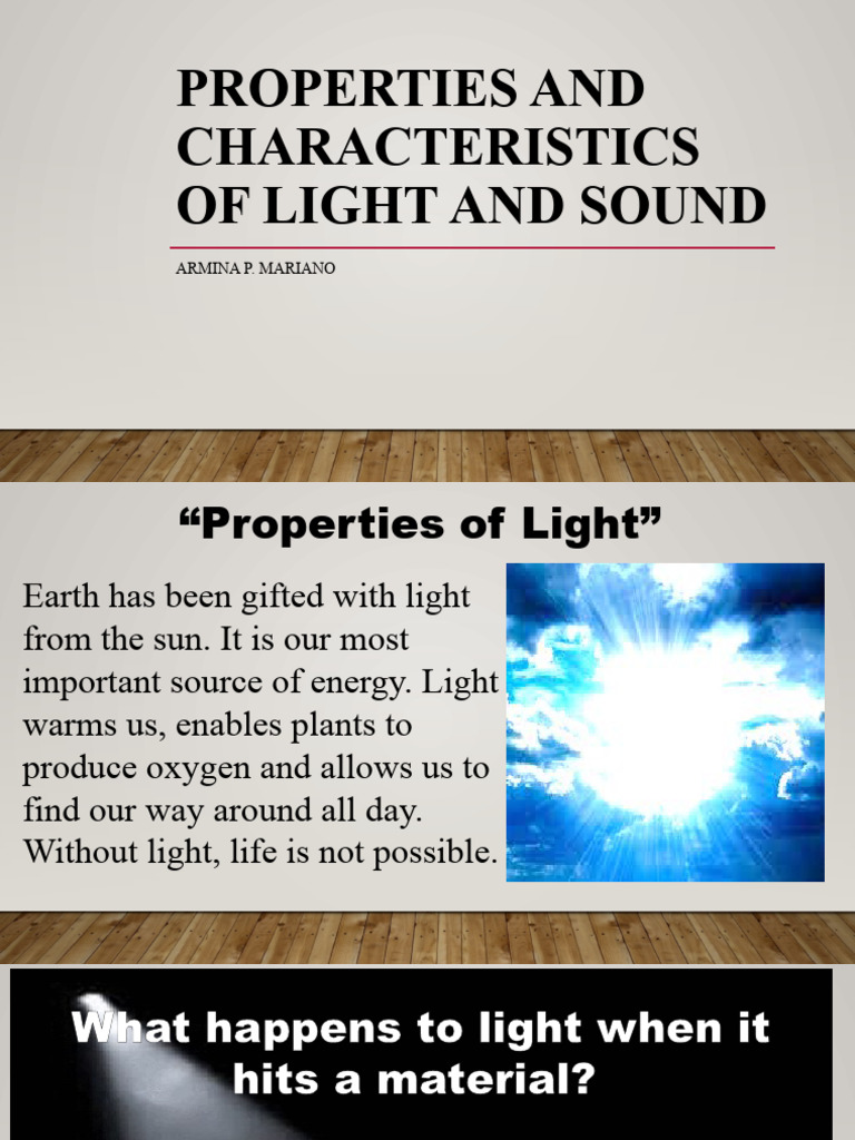 Science 6 - q3 - 4 - Properties and Characteristics | PDF | Rainbow | Light