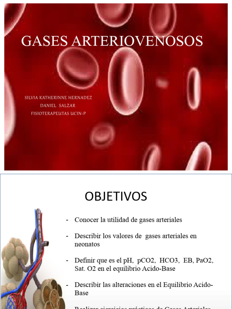 GASES ARTERIOVENOSOS | PDF | Terapia física | Fisiología