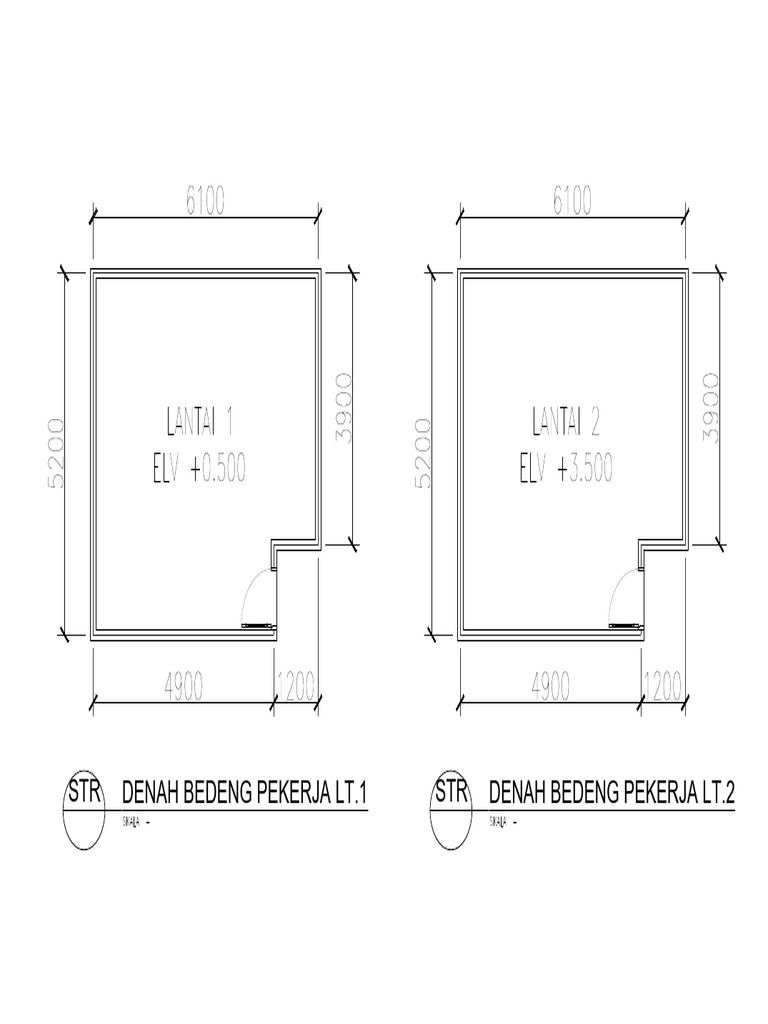 Denah Bedeng Pkerja | PDF