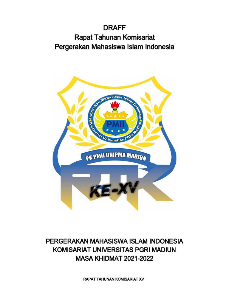 Draf RTK XV Pmii Unipma Fiks | PDF | Seni