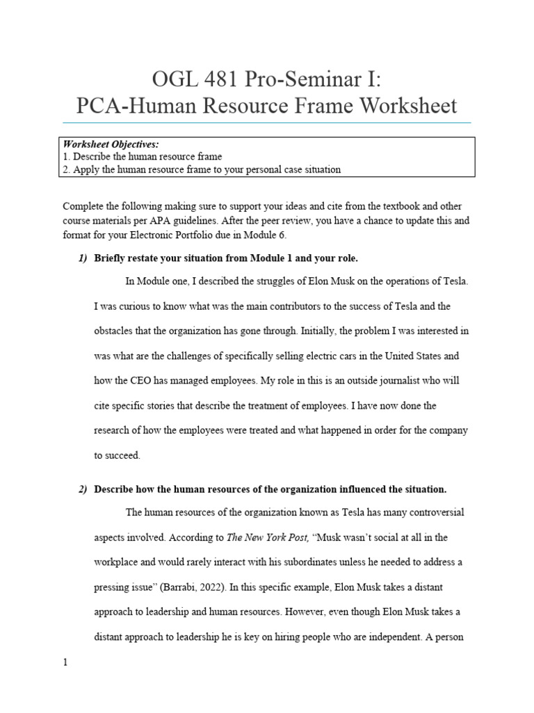 Human Resource Frame | PDF | Elon Musk | Human Resources
