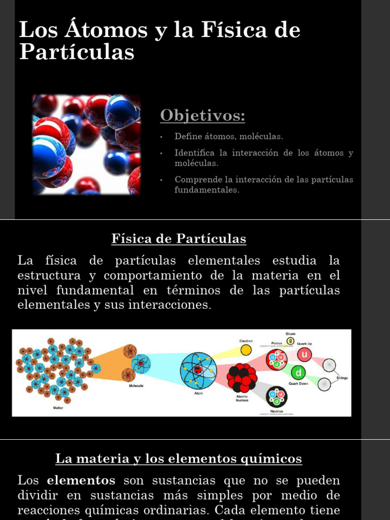 Introducción a Átomos y Quarks | PDF | Átomos | Neutrón