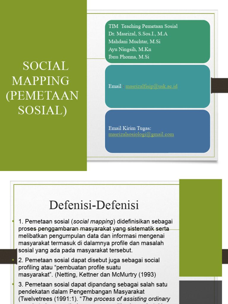 Materi PPT Social Mapping_Masrizal | PDF