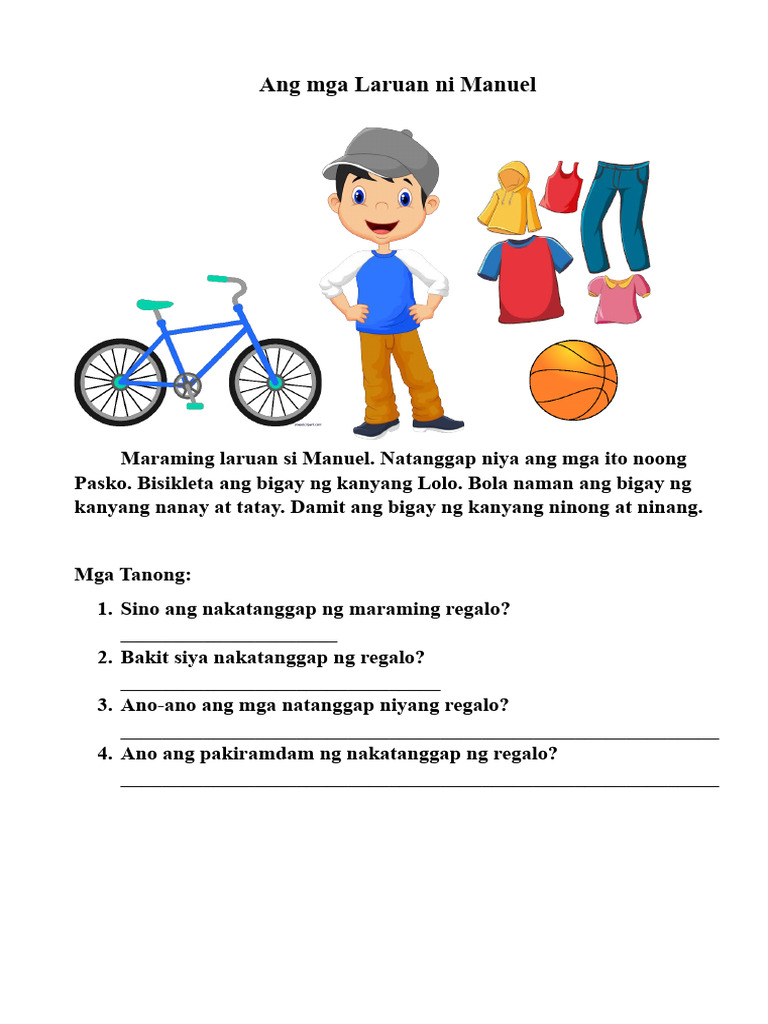 Ang Mga Laruan Ni Manuel | PDF