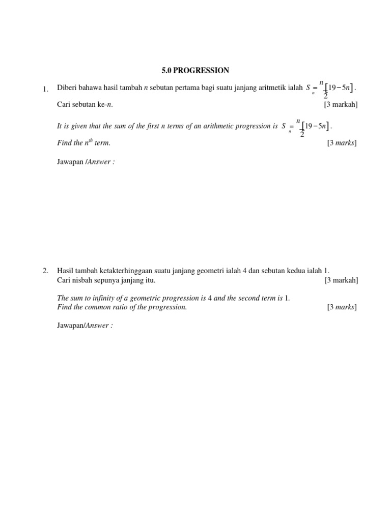 Jom Cemerlang Progression | PDF