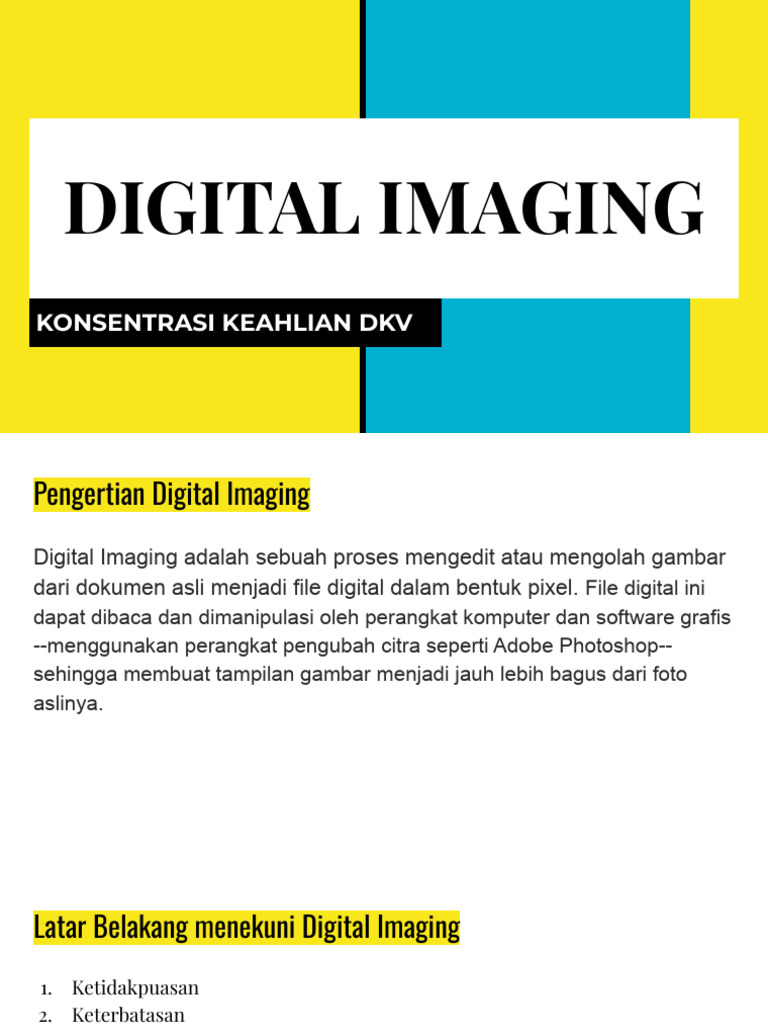 Digital Imaging | PDF