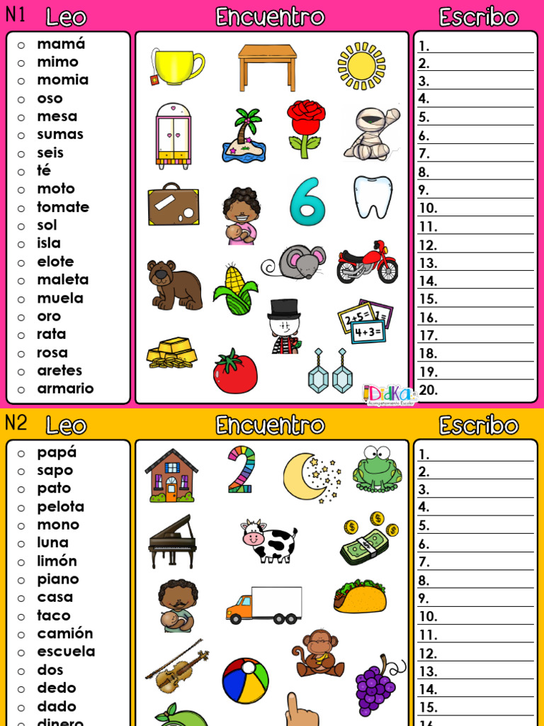 Leo, Encuentro y Escribo | PDF