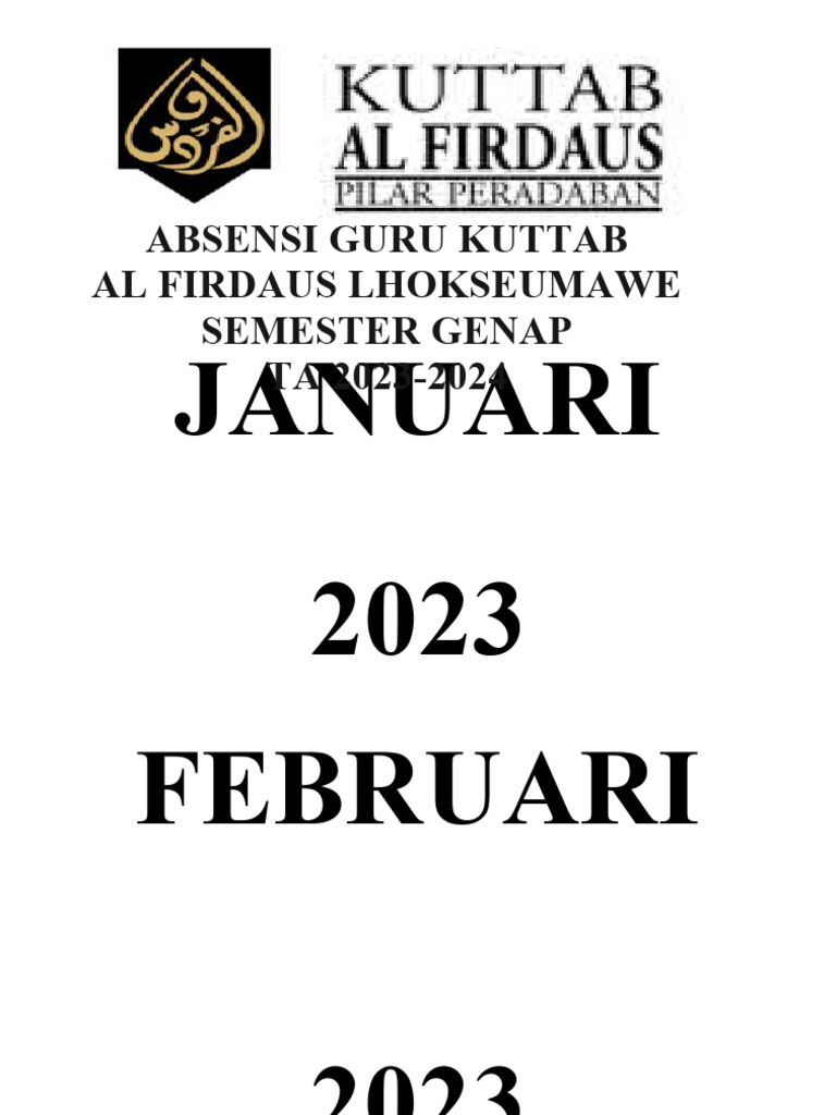 COVER ABSEN GURU 2023 2024 TERBARu | PDF