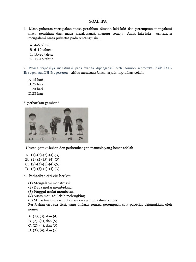 Soal Pat Ipa 2021-2022 | PDF