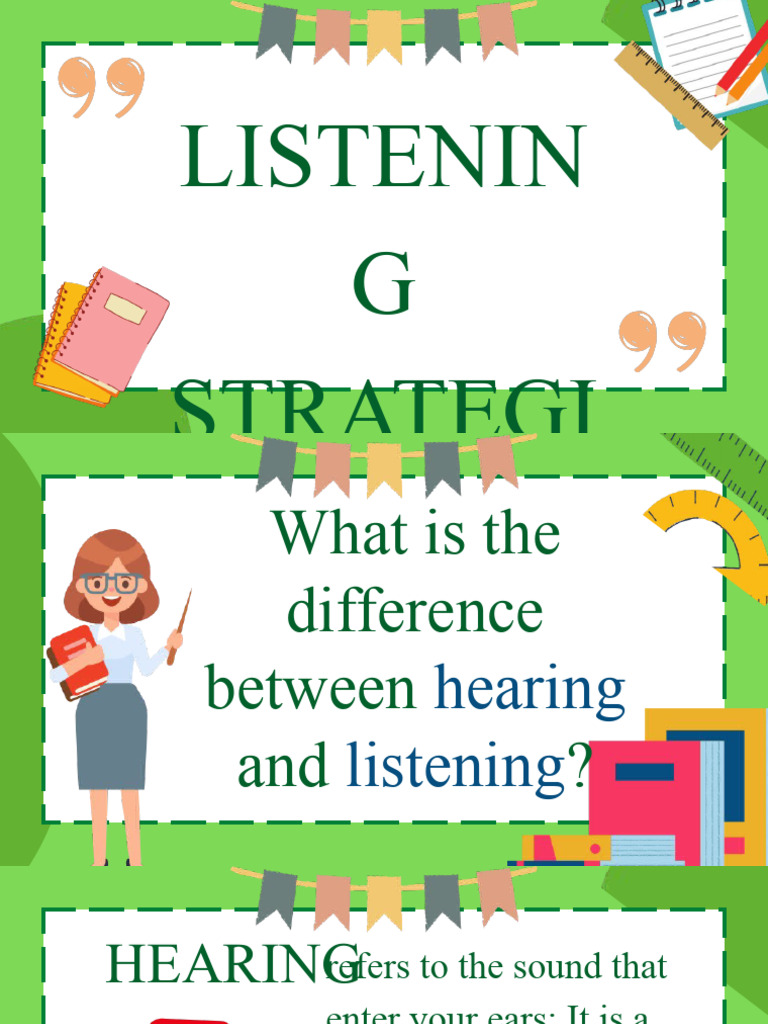 Listening Strategies | PDF