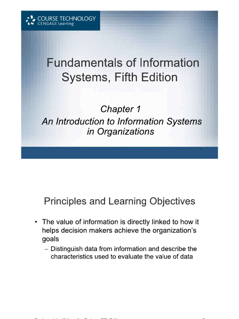 Fundamentals of Information Systems 5th Edition Textbook | PDF