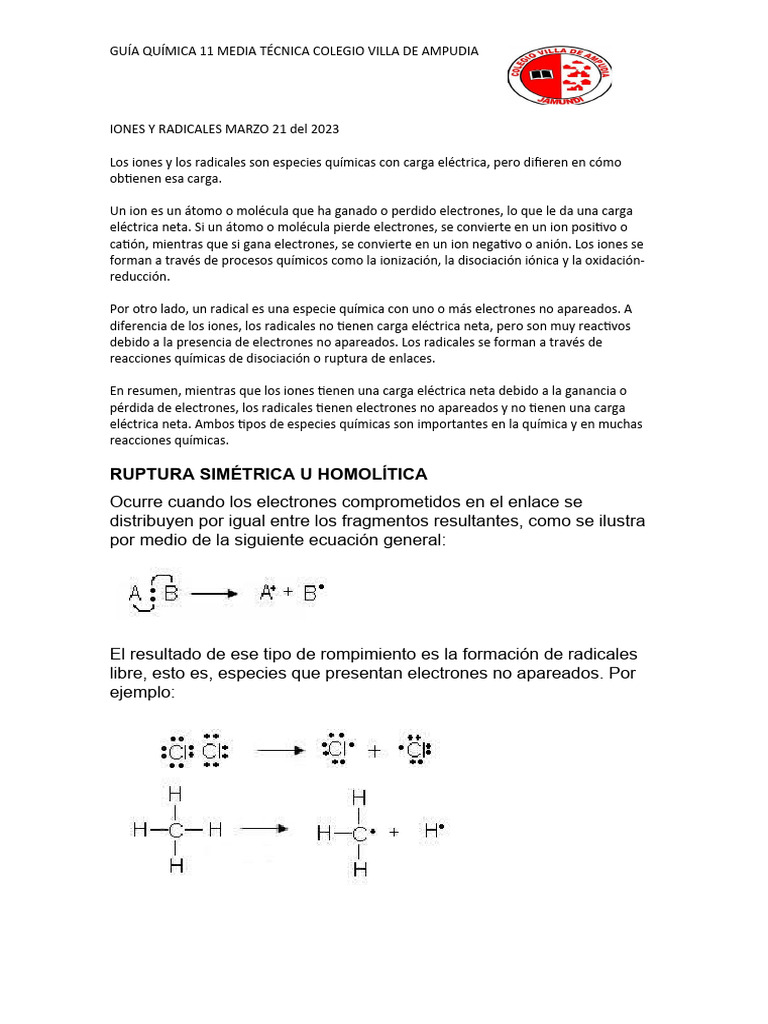 Guia Quimica 11 2023 | PDF | Alcano | Hidrocarburos