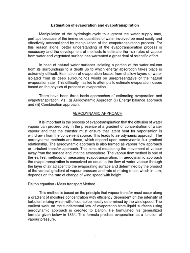 Theory Study Material AGM 504 | PDF | Evapotranspiration | Soil