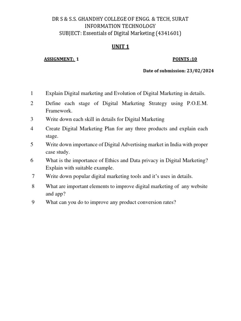 Assignment 1 EDM | PDF | Business