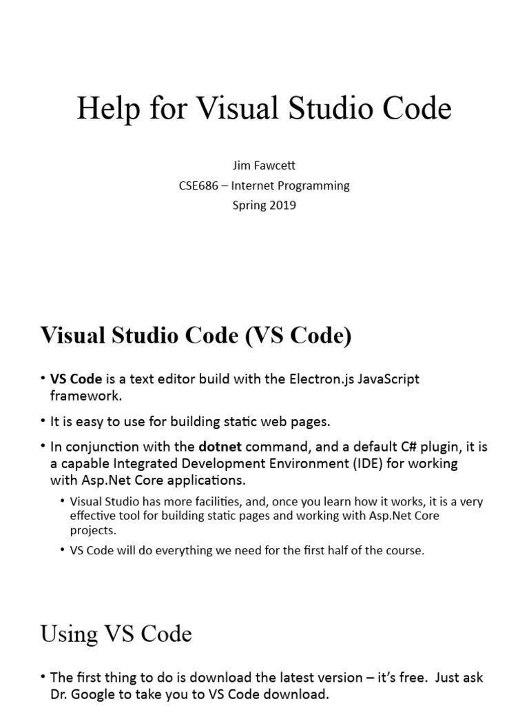 Help Visual Studio Code | PDF | Computing | Software Help Visual Studio Code | PDF | Computing | Software