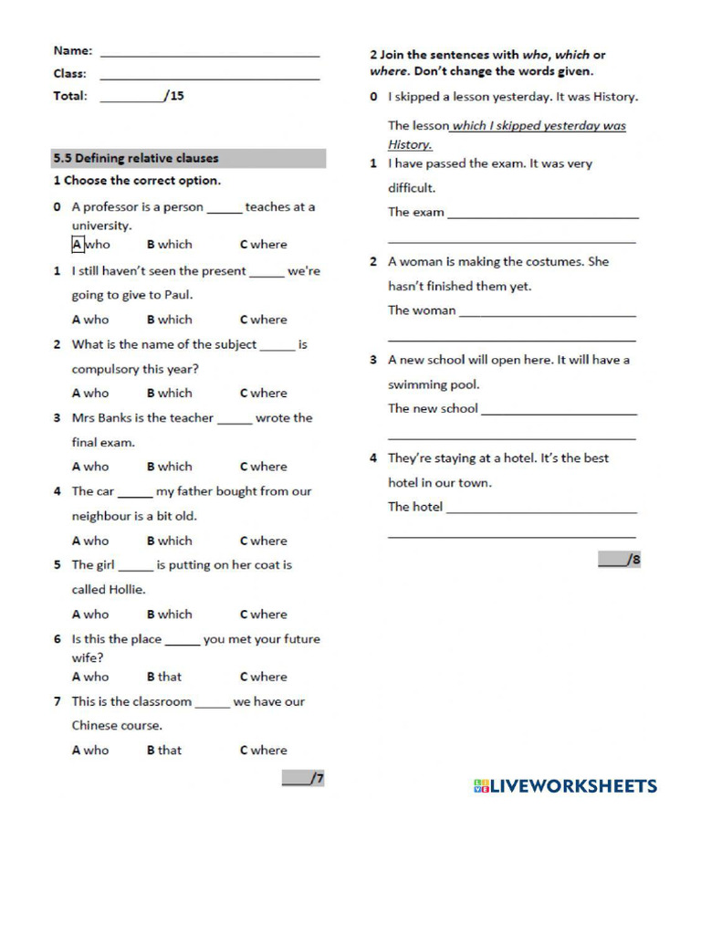 Relative Clauses 2 | PDF