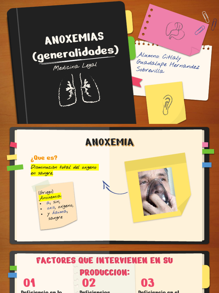 ANOXEMIAS (Presentacion) | PDF | Sistema respiratorio | Oxígeno