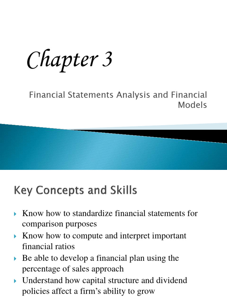 Chap 3 | PDF | Financial Statement Analysis | Financial Markets