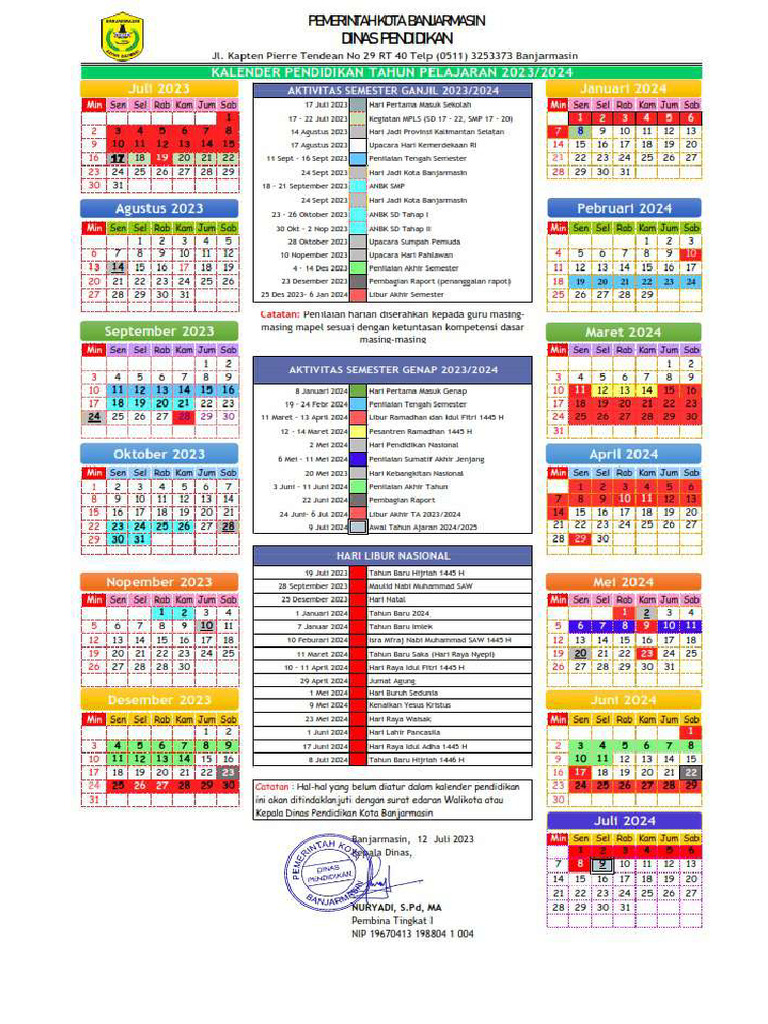Kalender Pendidikan | PDF