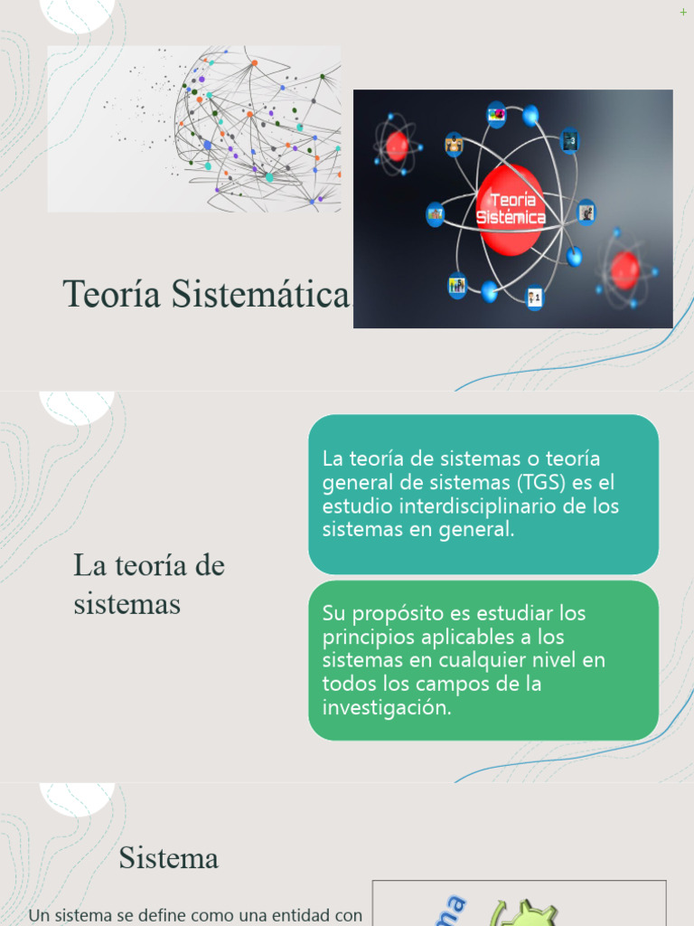 TeorÃ A SistemÃ¡tica | PDF | Sistema