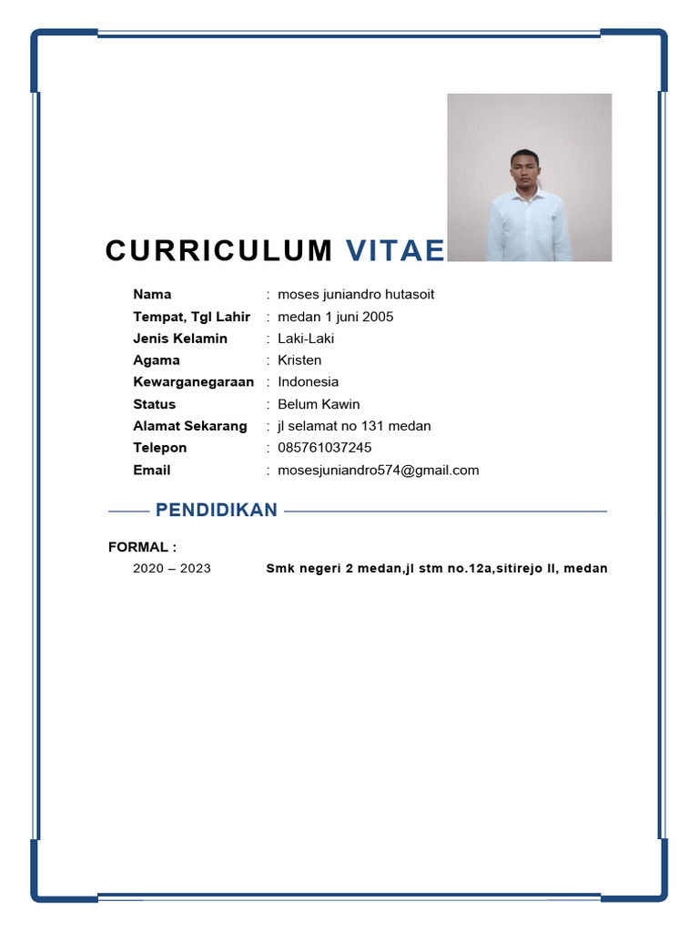 Curriculum Vitae Moses | PDF