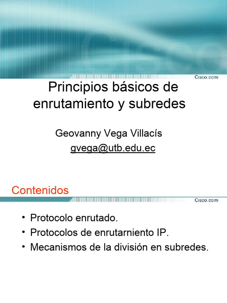 Enrutamiento | PDF | Enrutador (Computación) | Protocolos de internet