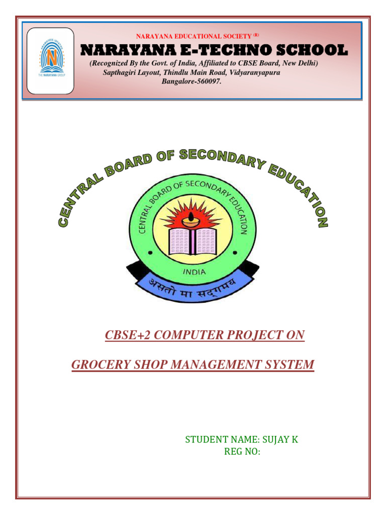 Cover Pages. VRP Sujay-Merged | PDF | Software | Retail