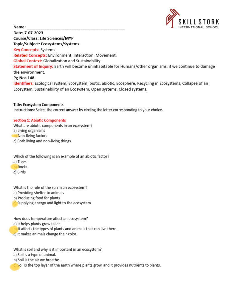 Key Concepts: Related Concepts: Global Context: Statement of Inquiry ...