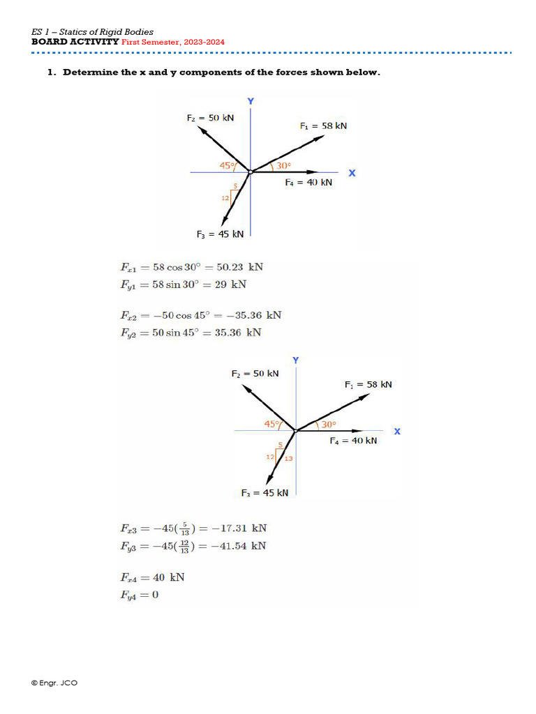 Components of Force | PDF | Teaching Methods & Materials | Science ...