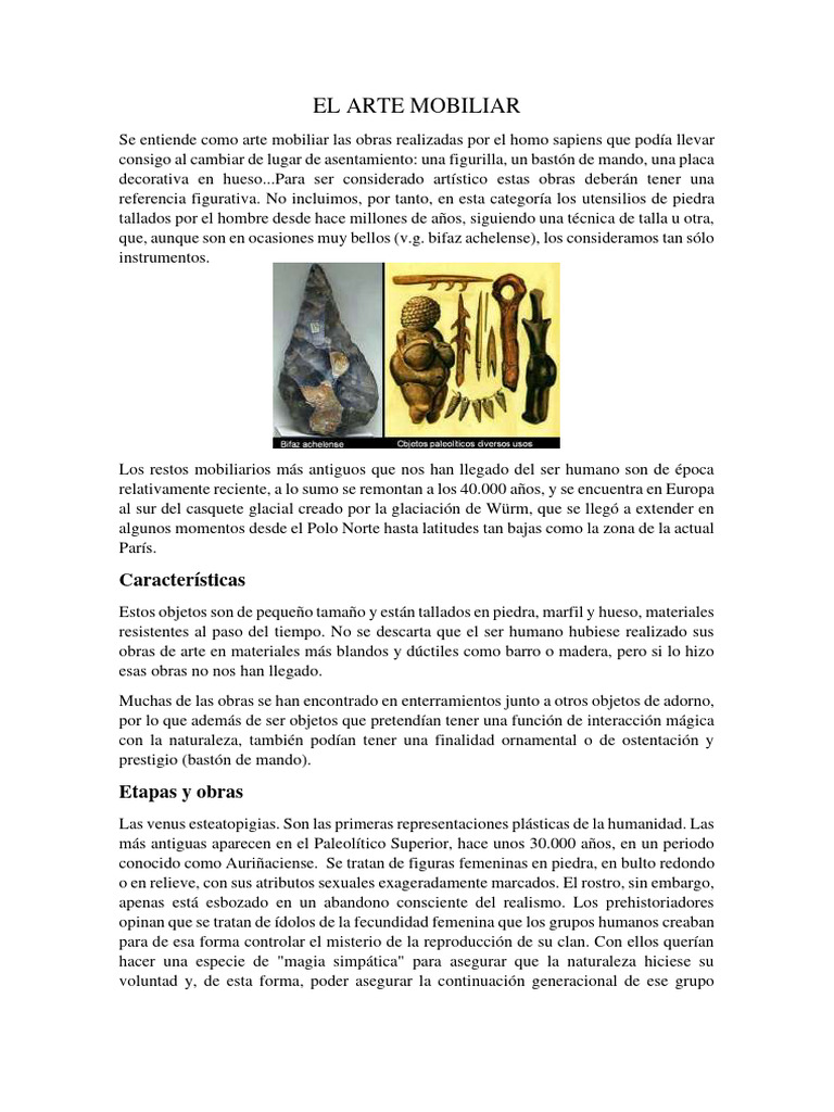 EL ARTE MOBILIAR | PDF | Arte roquero