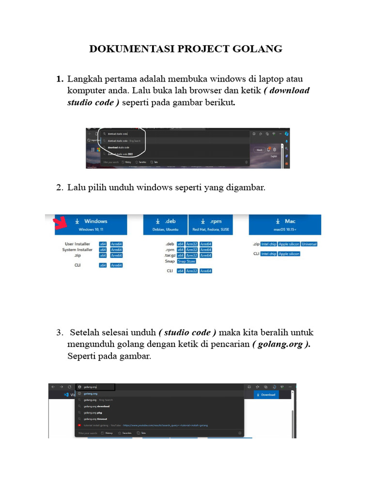 Panduan Instalasi Golang | PDF