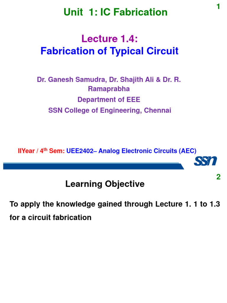 Fabrication of Typical Circuit | PDF | Wafer (Electronics) | Doping ...