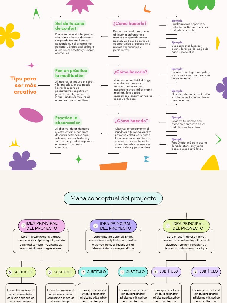 Grafico Mapa Conceptual Profesional Multicolor | Descargar gratis PDF ...