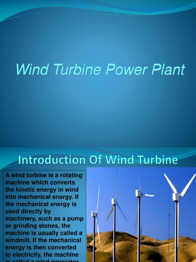 Wind Turbine Power Plant | PDF