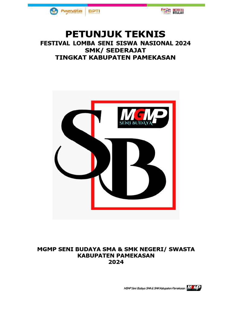 Juknis Fls2n SMK Kab - Pamekasan Full | PDF | Seni