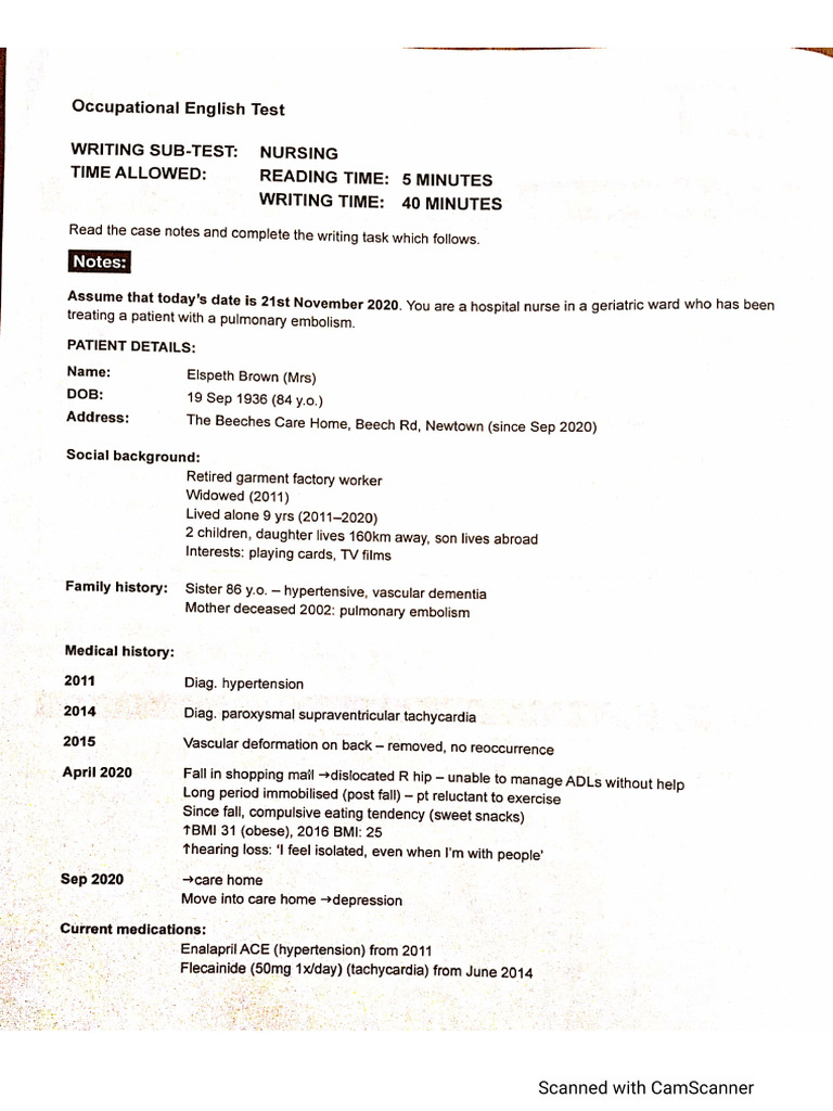 Elspeth Brown-Nusring Case Note | PDF