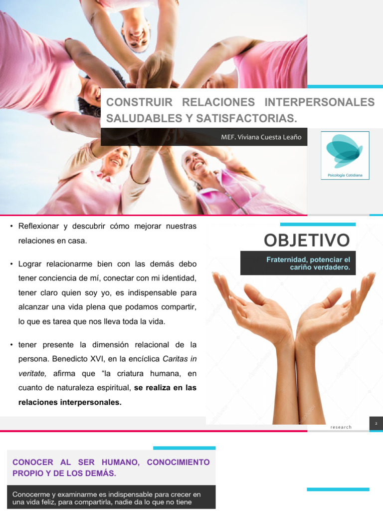 Construir Relaciones Interpersonales Saludables y Satisfactorias | Descargar gratis PDF | Amor ...