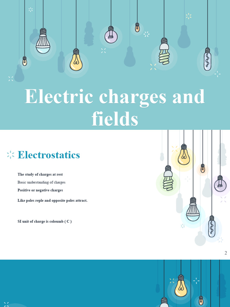 1.Electrical Charges and Fields | PDF | Electric Charge | Electric Field