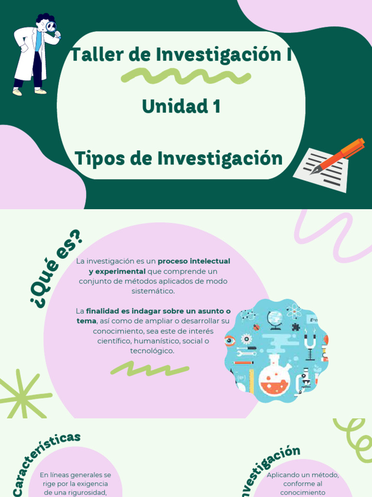 Presentación U1 Taller de Investigacion | PDF | Investigación cuantitativa | Teoría