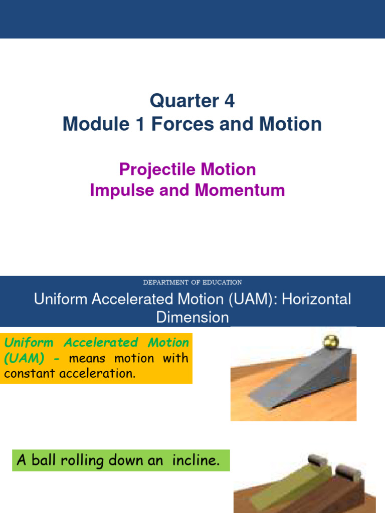 Forces and Motion: UAM Module Guide | PDF | Acceleration | Velocity