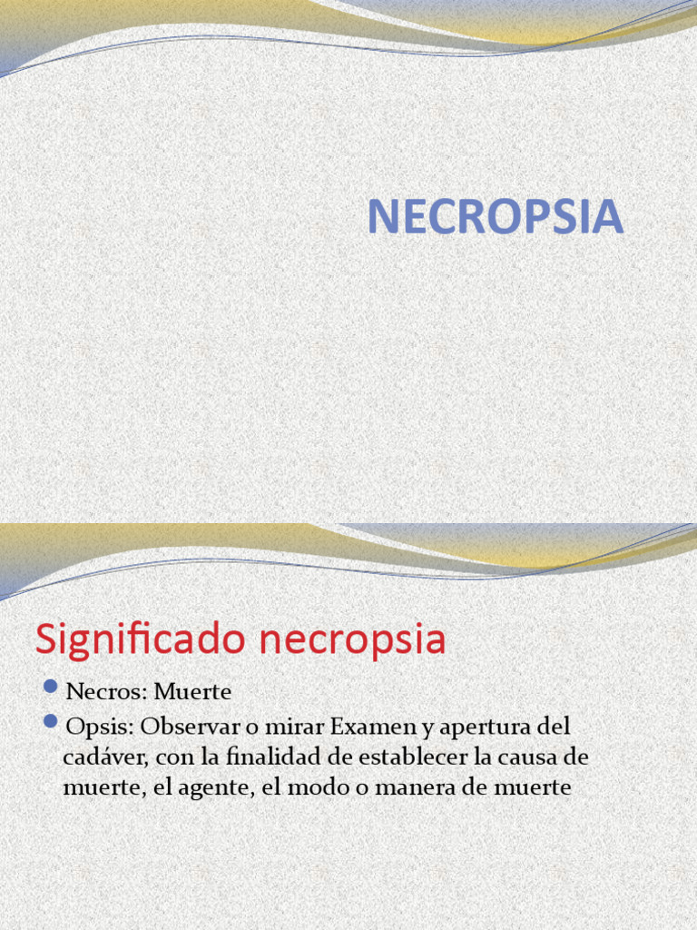 Importancia y Técnicas de Necropsia | PDF | Abdomen | Anatomía