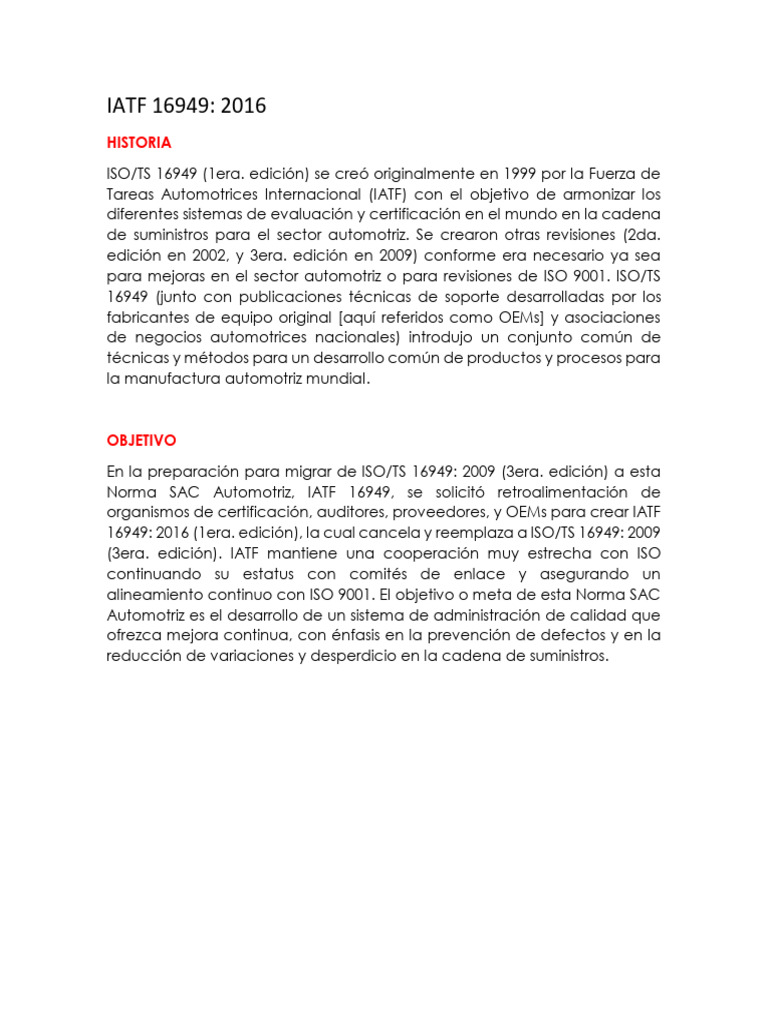 Norma Iatf 16949 (3) | PDF | Calidad (comercial) | Software