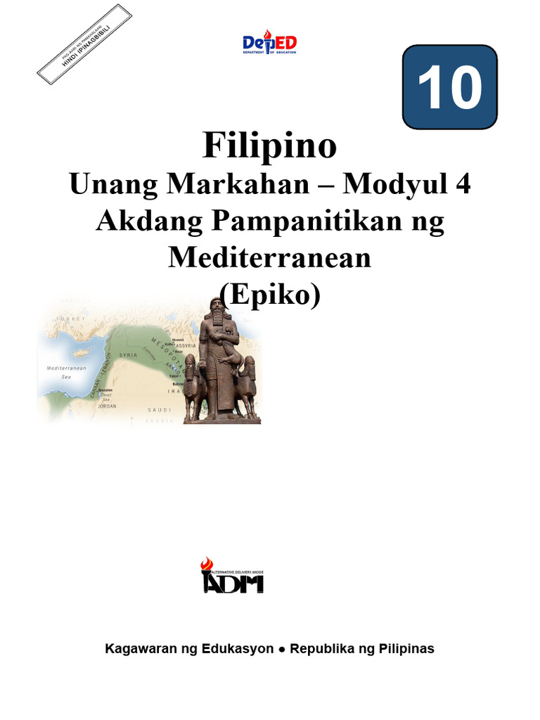 Filipino10 - q1 - Mod4 - Epiko - v3 (Recovered) | PDF